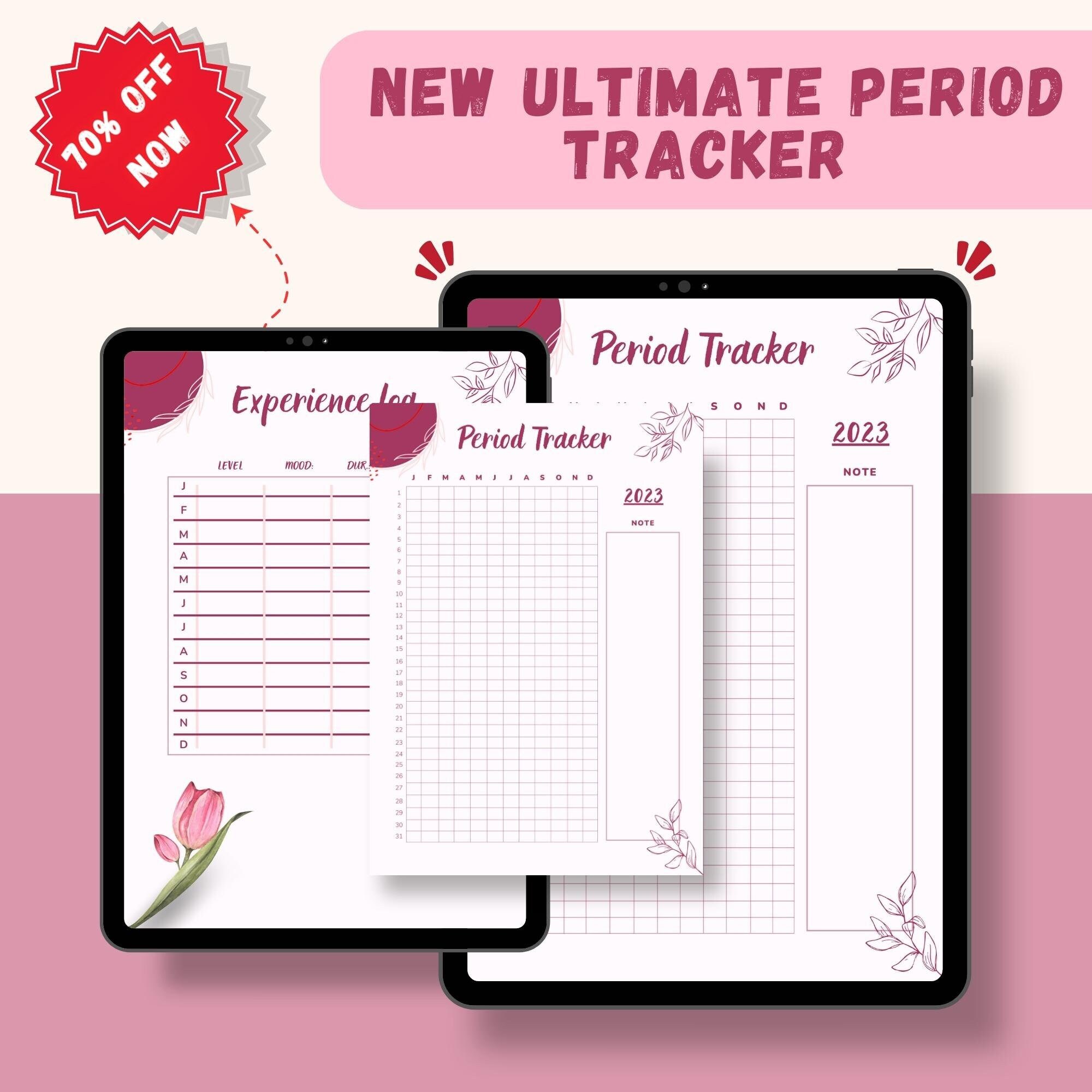 Ultimate Period Tracker Printable, Digital Period Tracker, Period ...