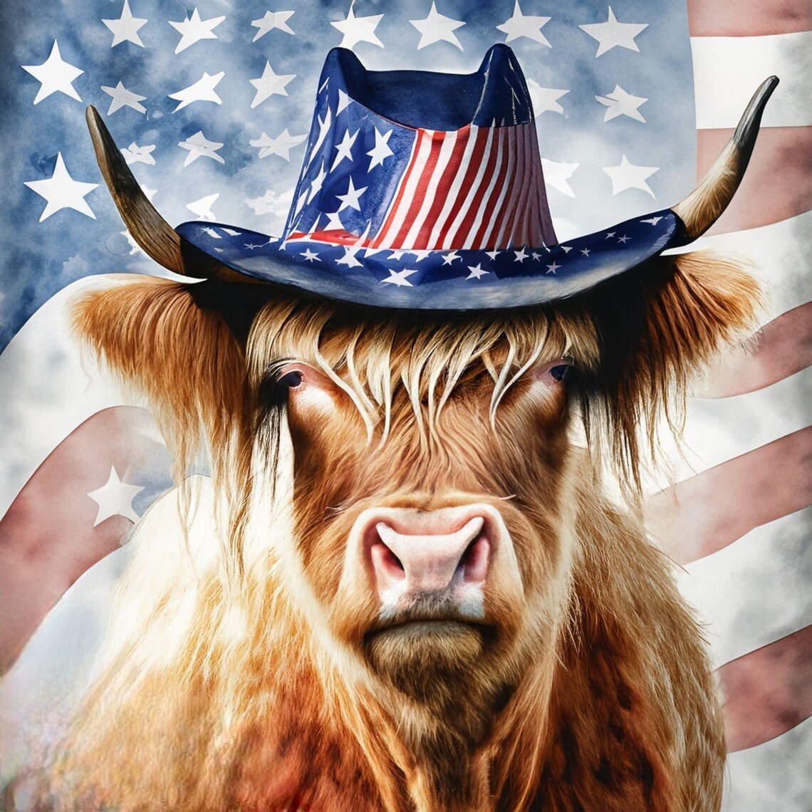 Cowboy Hat, Portrait Cow, Cow, Long Haired Highland Cow, Highland Cow ...