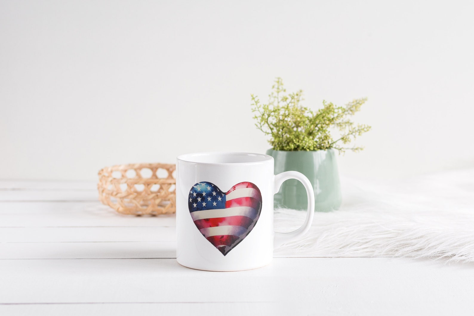Heart, Heart Shaped American Flag, American Flag, Flag, Print, Digital ...