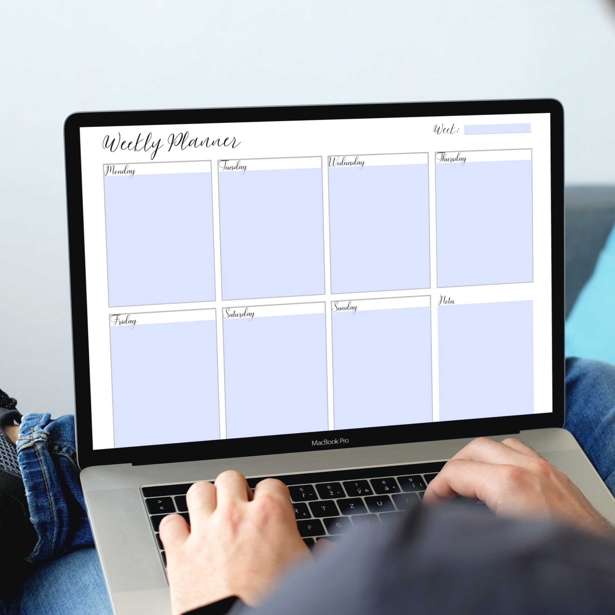 Printable Weekly Planner Interactive Planner Print Planner Days Space ...