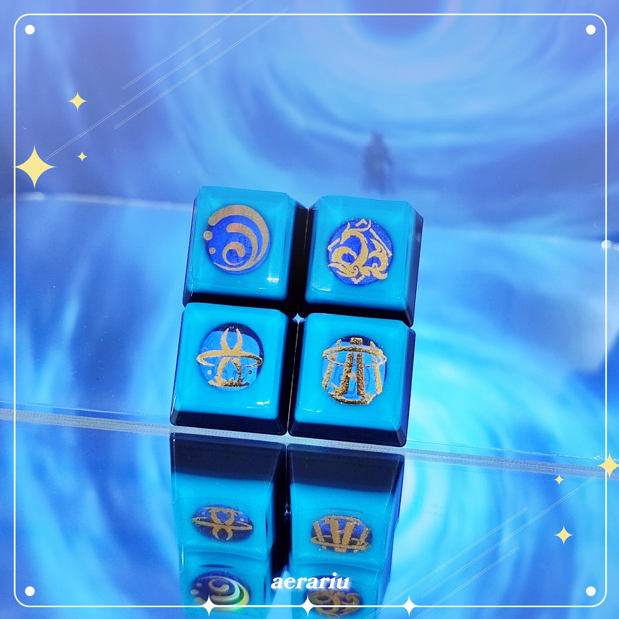 FONTAINE Artisan Keycaps Custom Resin Keycaps Cherry Keycaps - Etsy