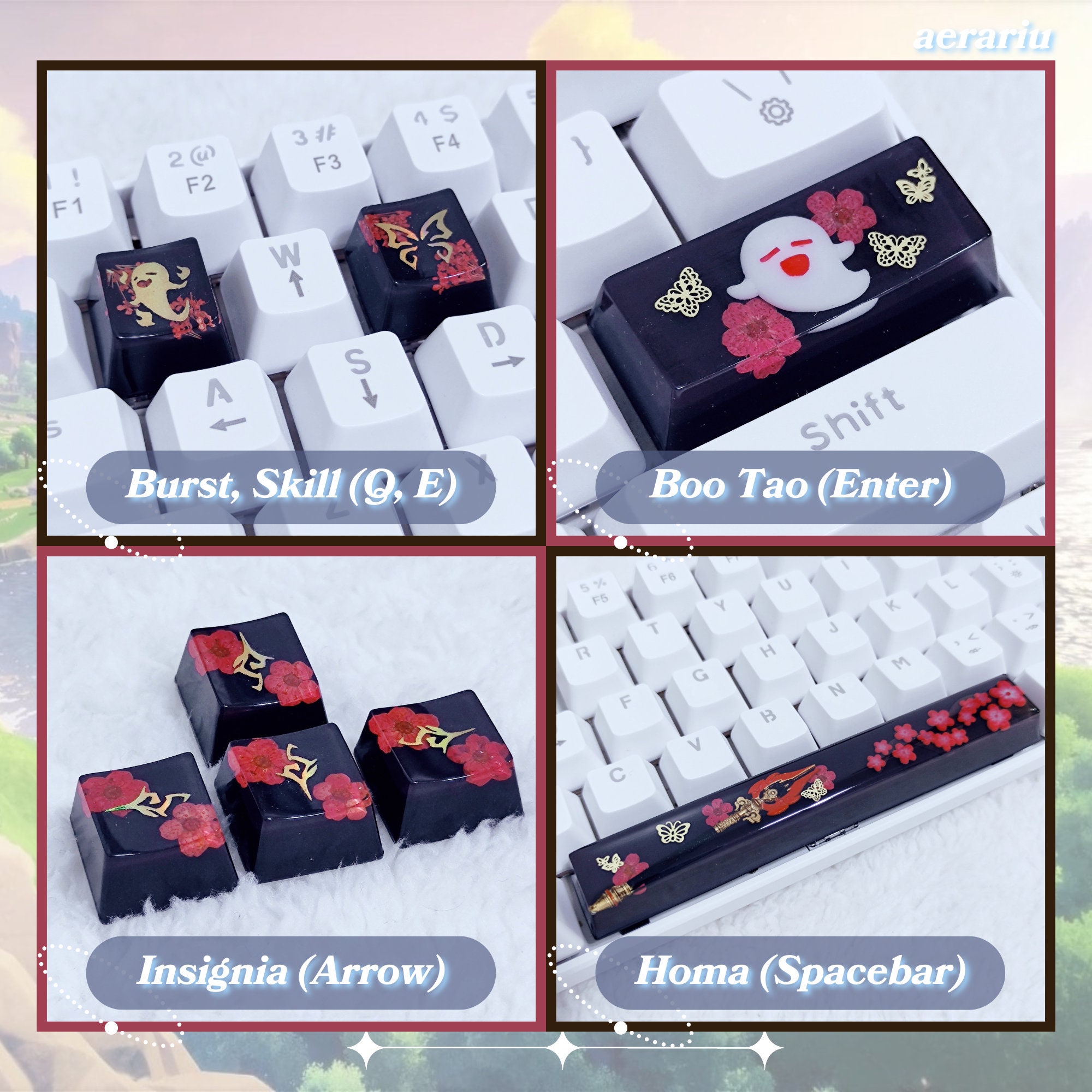HU TAO Artisan Keycaps Custom Resin Keycaps Cherry Keycaps - Etsy Australia