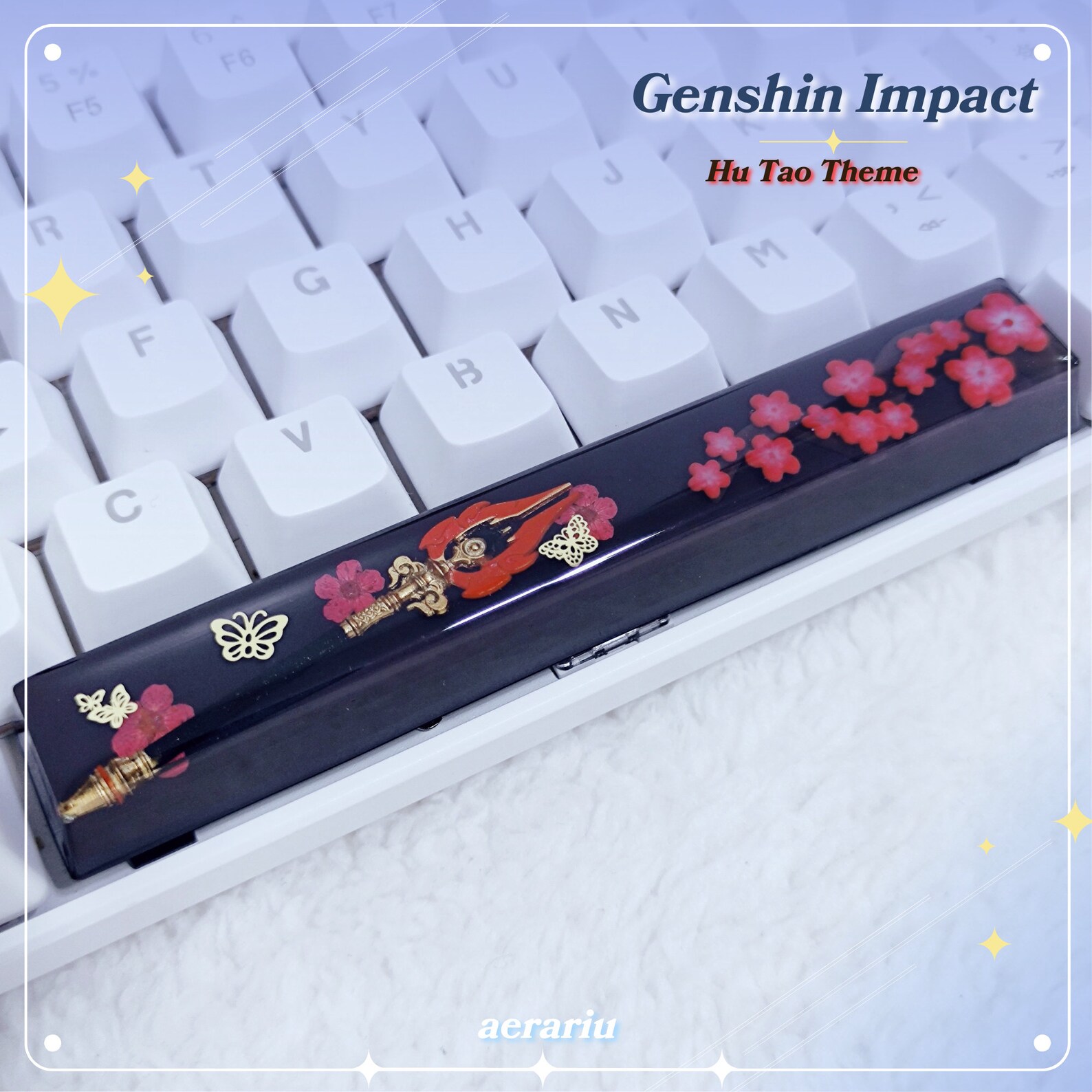 HU TAO Artisan Keycaps, Custom Resin Keycaps, Cherry Keycaps Gift for ...