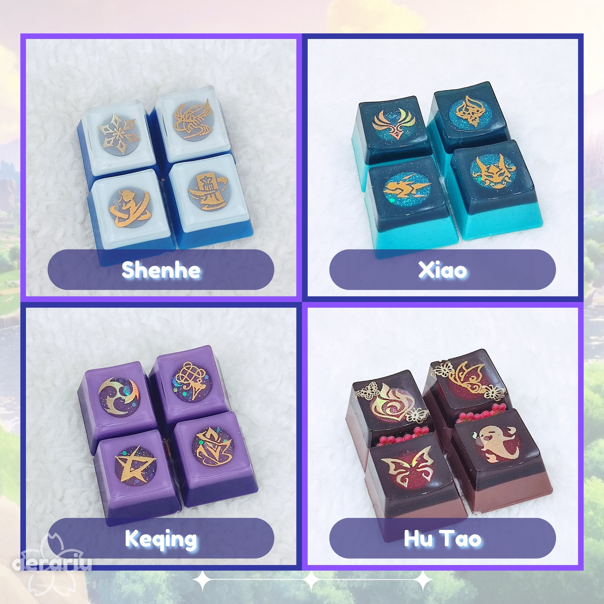 LIYUE Artisan Keycaps Custom Resin Keycaps Cherry Keycaps - Etsy