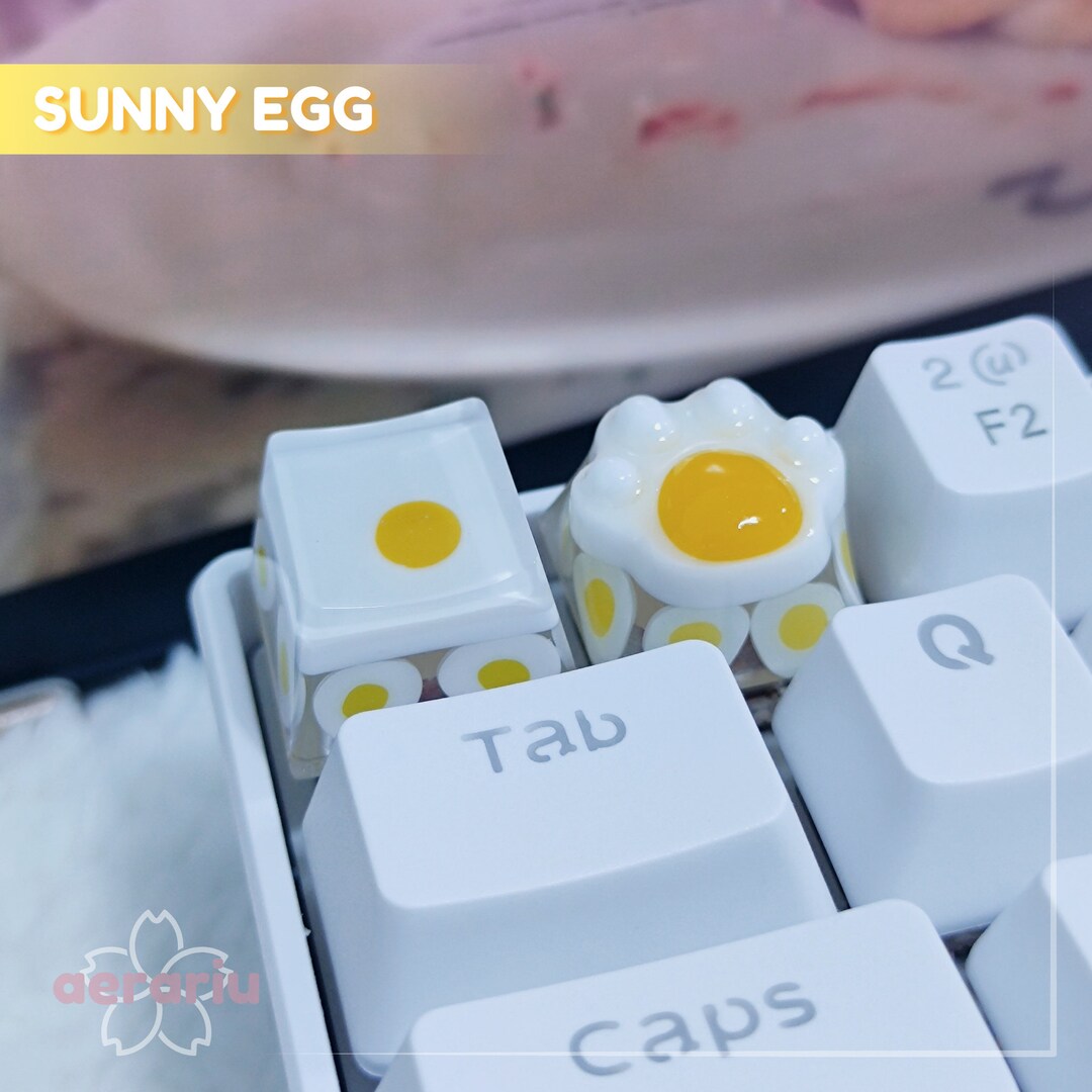 EGG Artisan Keycaps, Custom Resin Keycaps, Cherry Keycaps Gift for ...