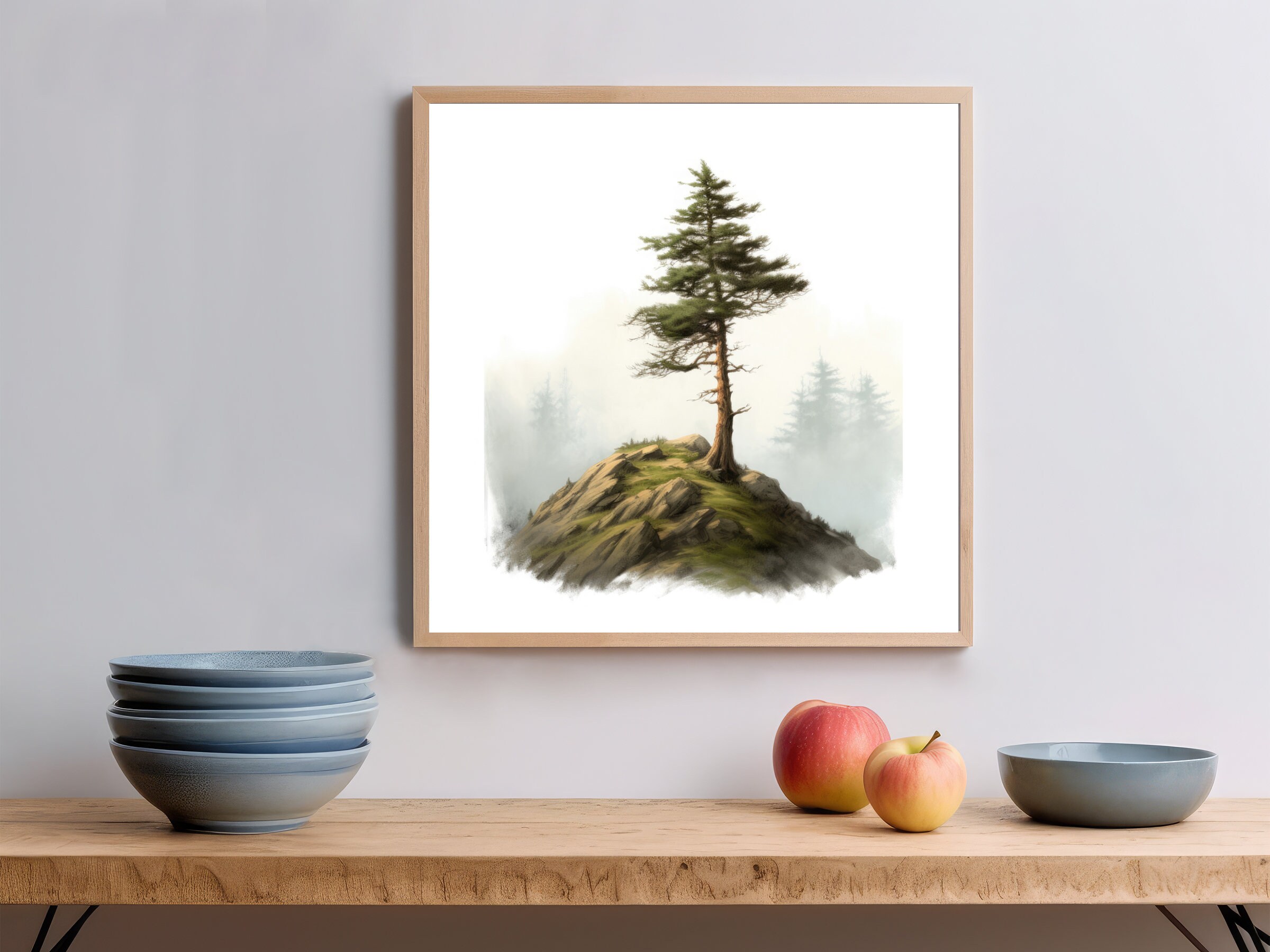 Digital Printable Painting of a Tree in the Style of Famous Painter ...