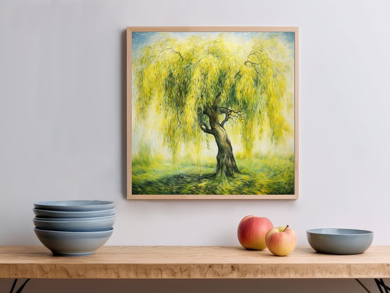 Digital Printable Painting of a Tree in the Style of Famous Painter ...