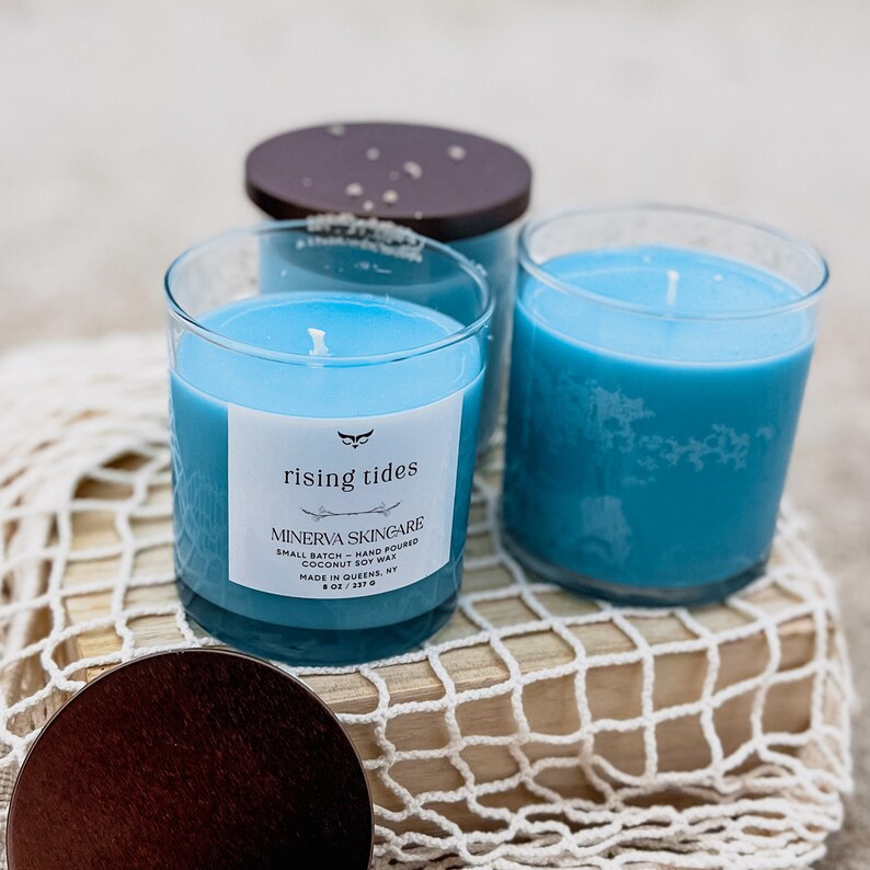 Rising Tides Ocean Coconut Soy Wax Candle 8 Oz. Hand-poured Vegan ...