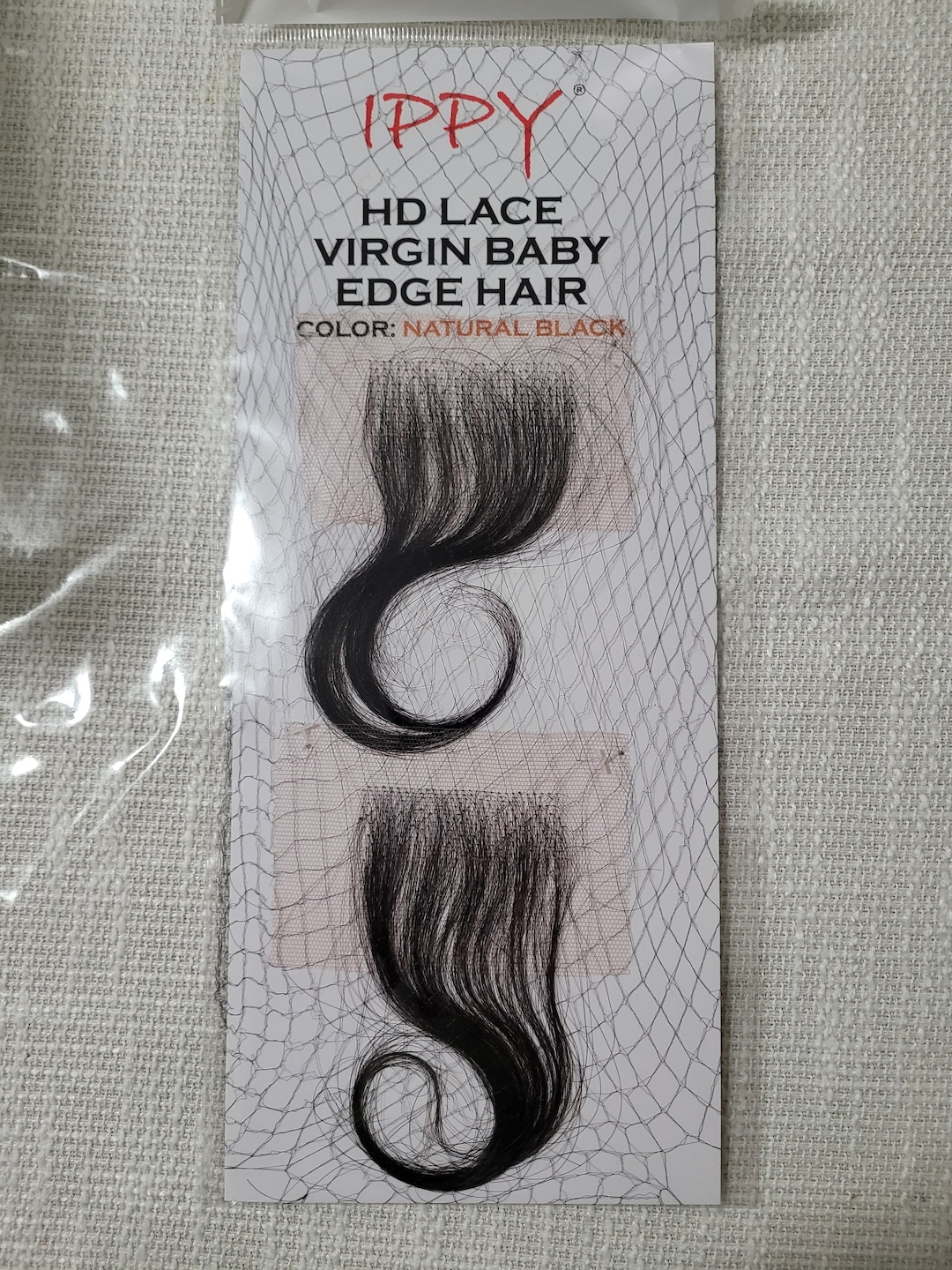 HD Lace Baby Hair Strips: Reusable Virgin Hair Edges (2 Pieces) - Etsy