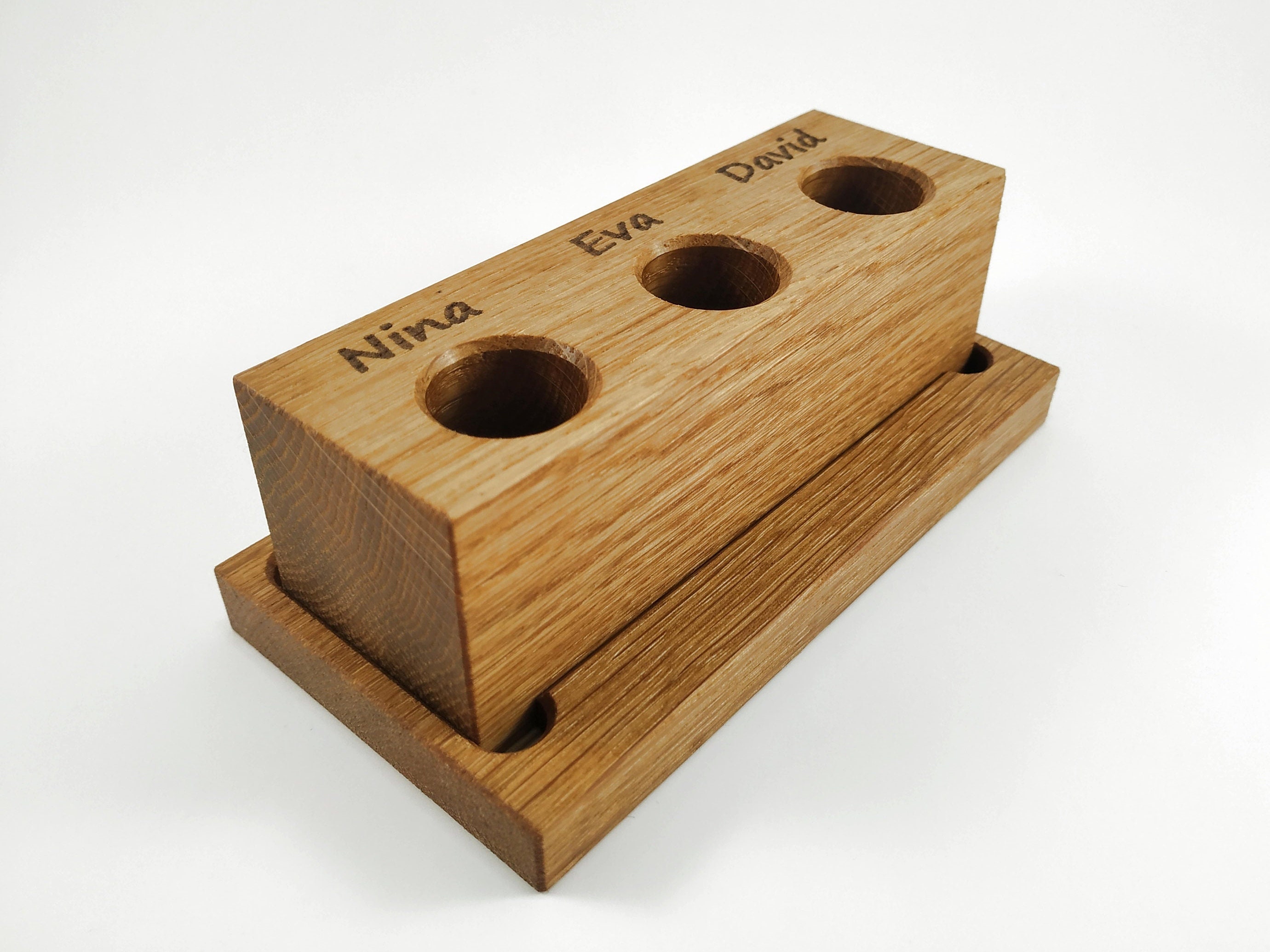 Personalized Wooden Toothbrush Holder Unique Handmade Toothbrush ...