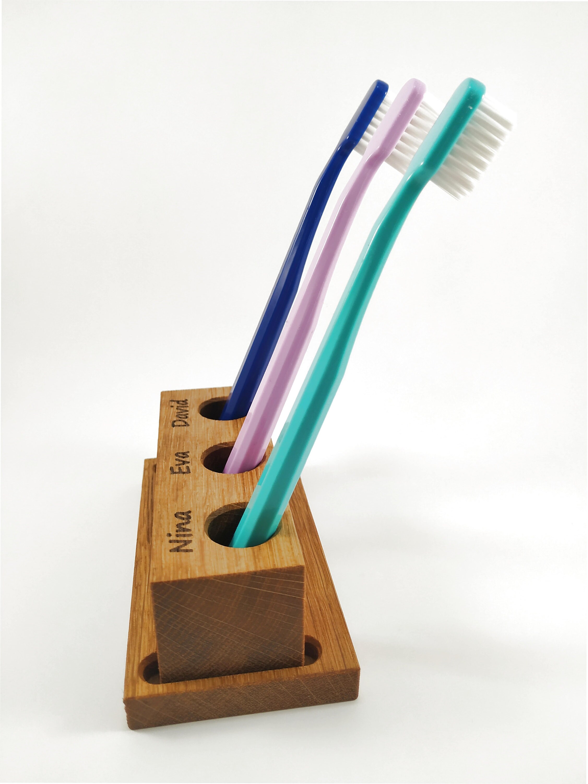 Personalized Wooden Toothbrush Holder Unique Handmade Toothbrush ...