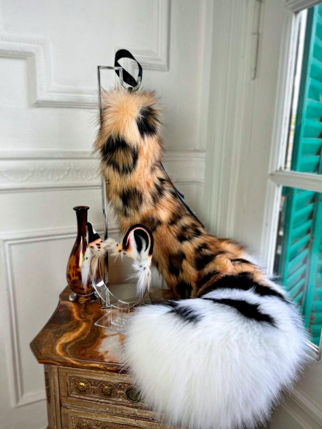 Faux Fur Leopard Ears and Tail - Etsy