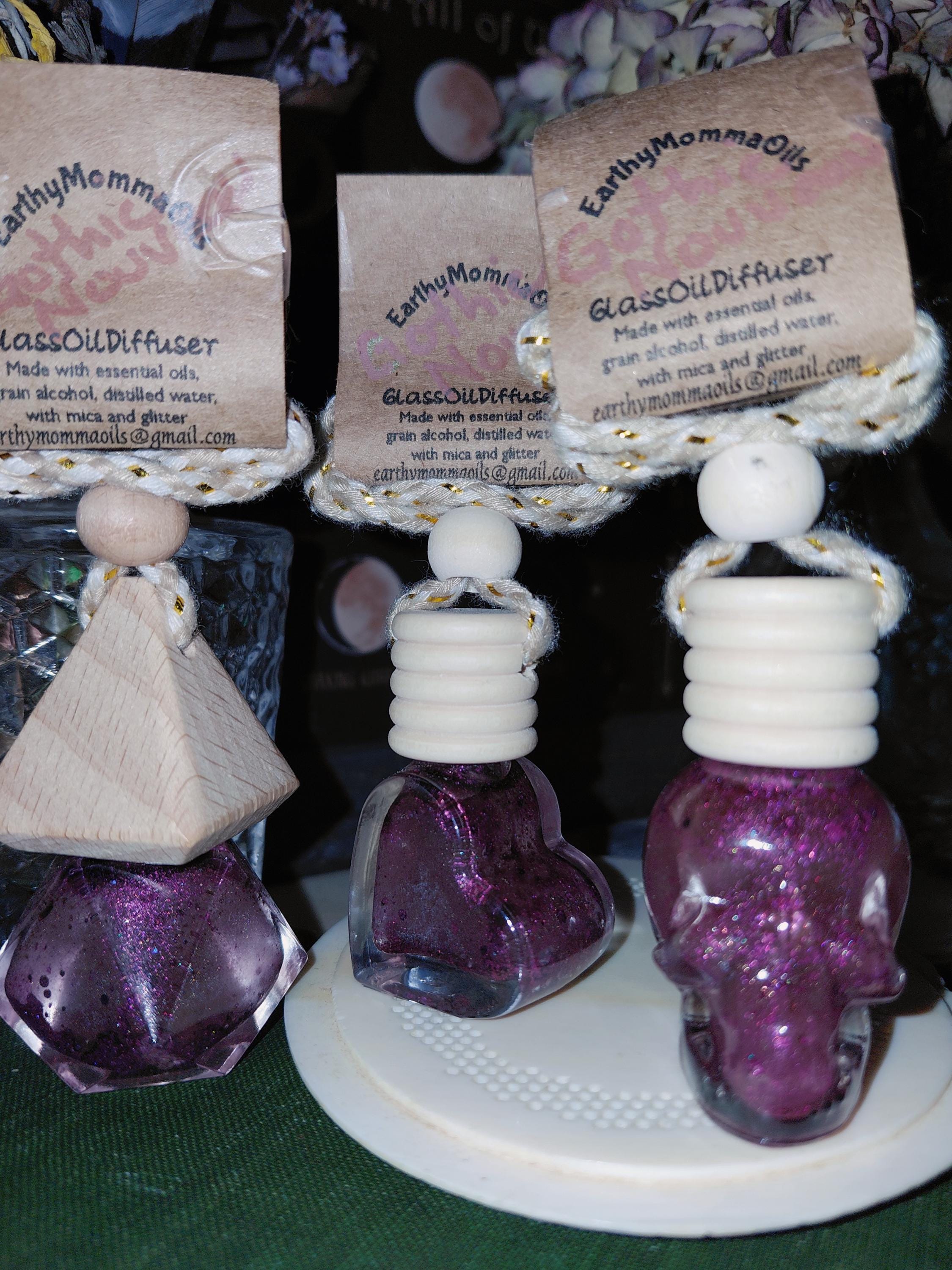 Glass Diffusers With Unique Essential Oil Blends and Shimmery Pigment ...