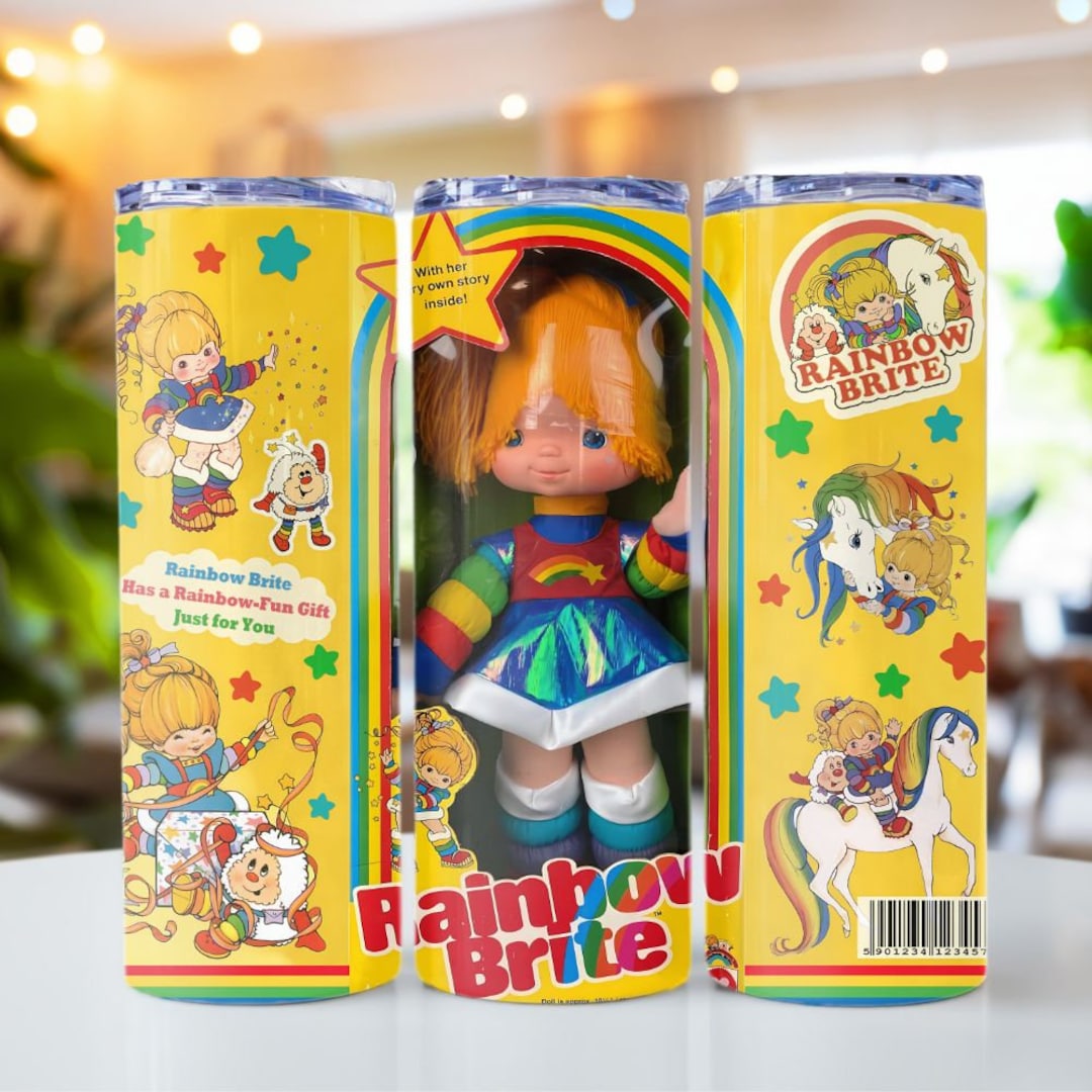 Vintage 80s Retro Rainbow Brite Doll Tumbler Nostalgic Gift - Etsy