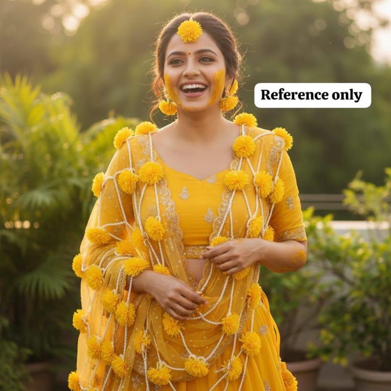 Yellow Flower Dupatta - Etsy