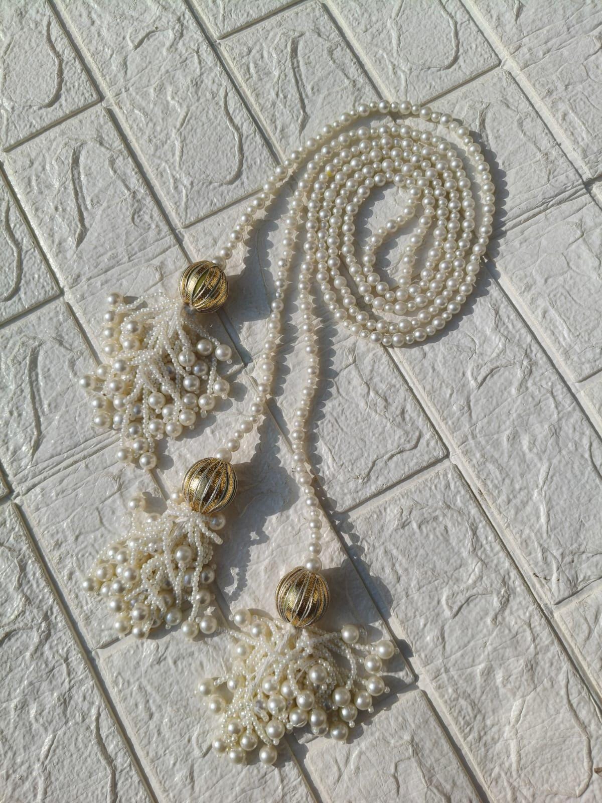 3 Types Pearl Flower Parandi for Women, Punjabi Parandi Jewelry Indian ...