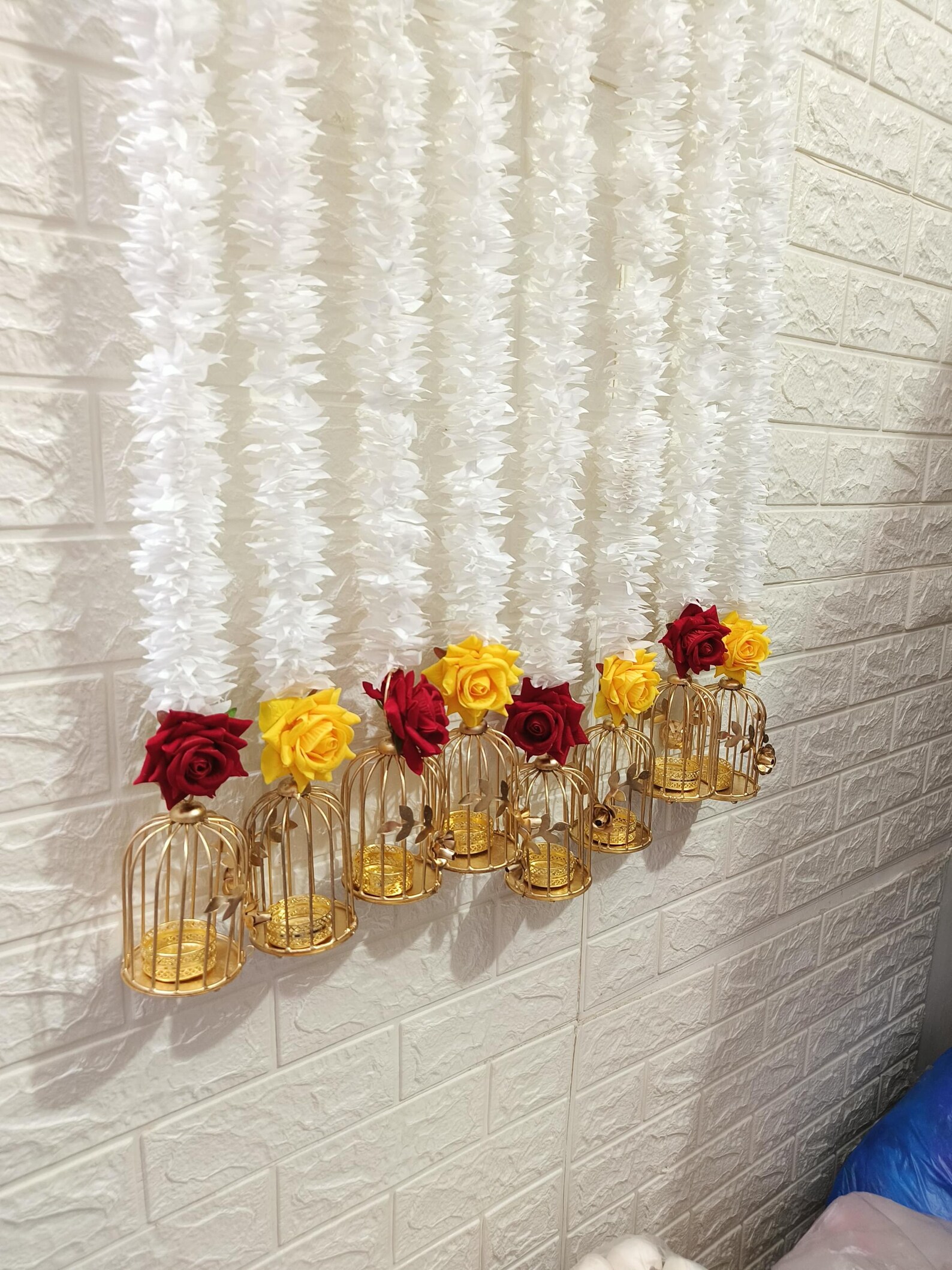 Handmade Jasmine Rose Cage String, Decorative String, Stage Backdrop ...