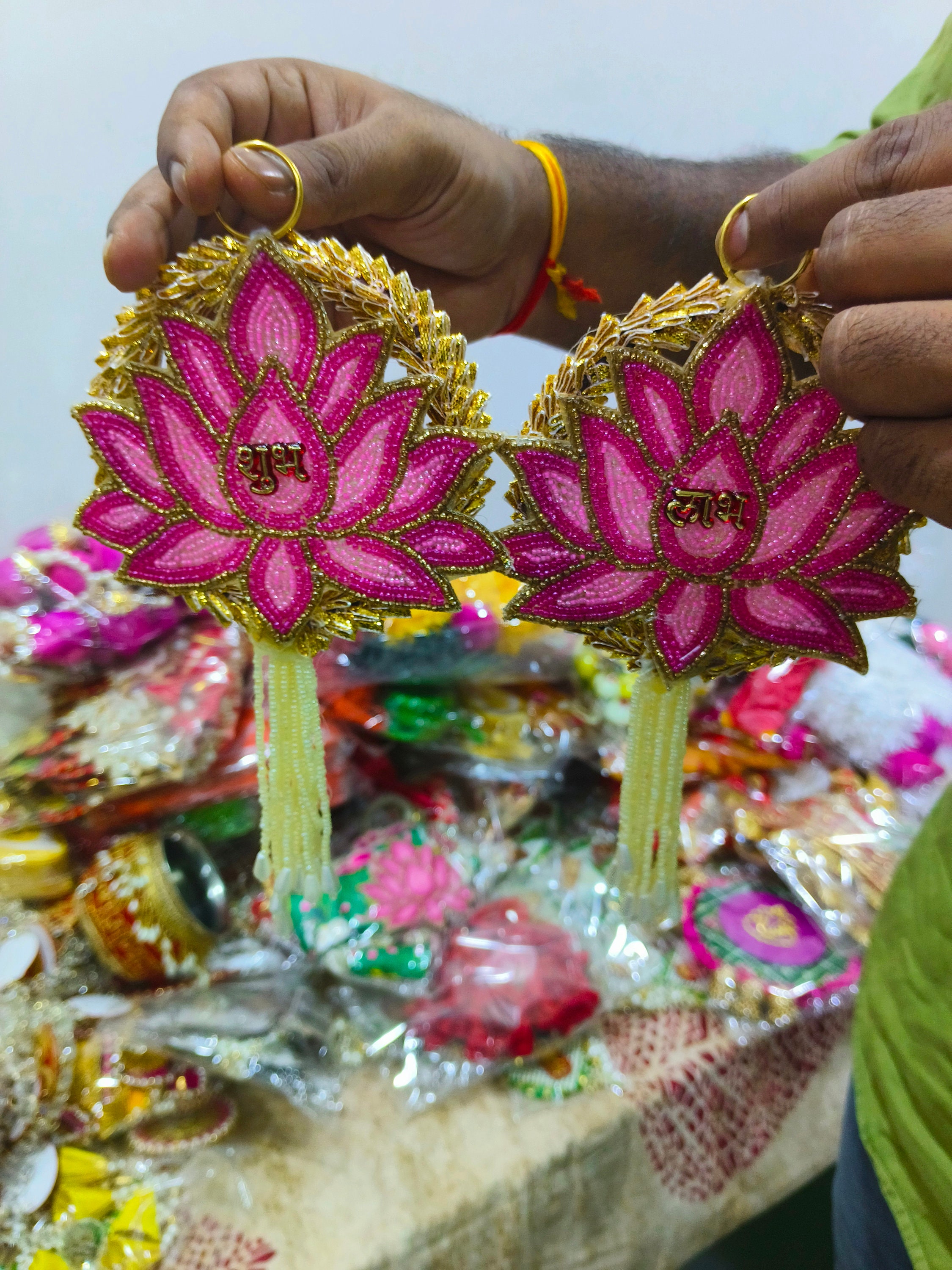 Handcrafted Shubh Labh Toran for Door/wall Diwali - Etsy