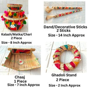 Punjabi Wedding Jaggo Set of 4| Indian Pre-wedding Accessories | Bride ...