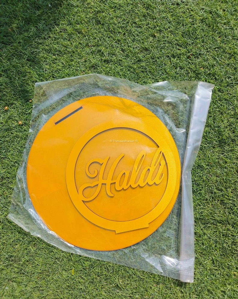 MDF Wood Round Haldi Mehndi Platter Handicrafted Wooden Thali Perfect ...