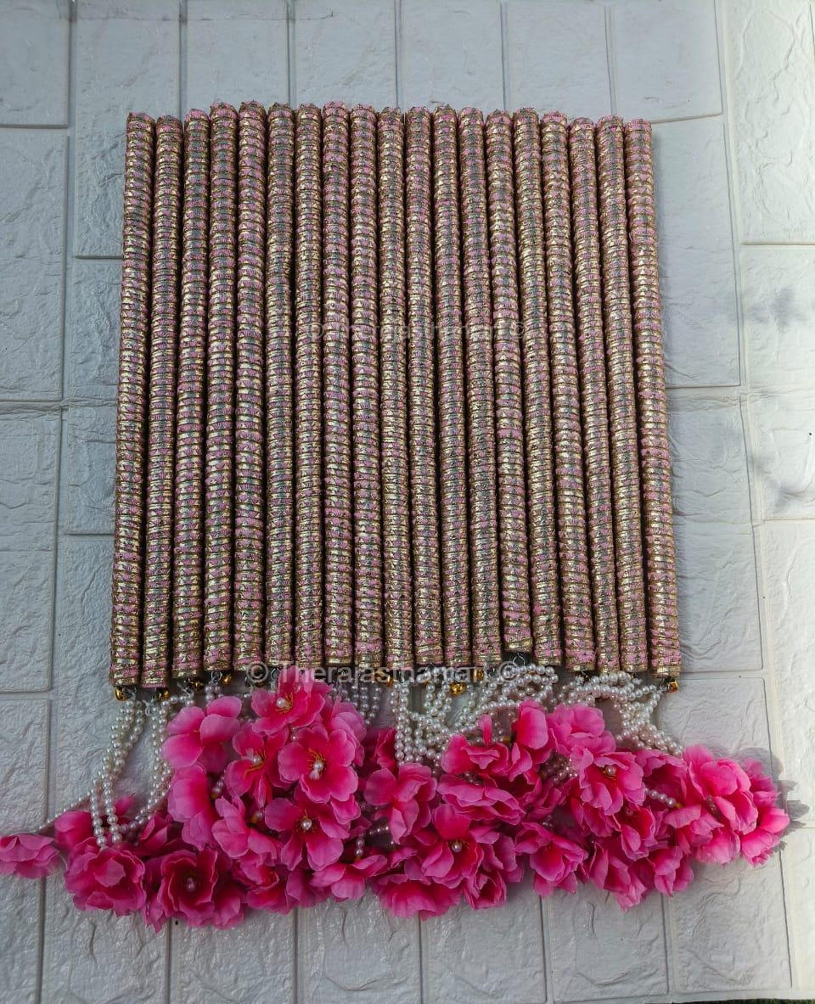 Vibrant Dandiya Garba Sticks Pair With Flower Tassels for Navratri ...