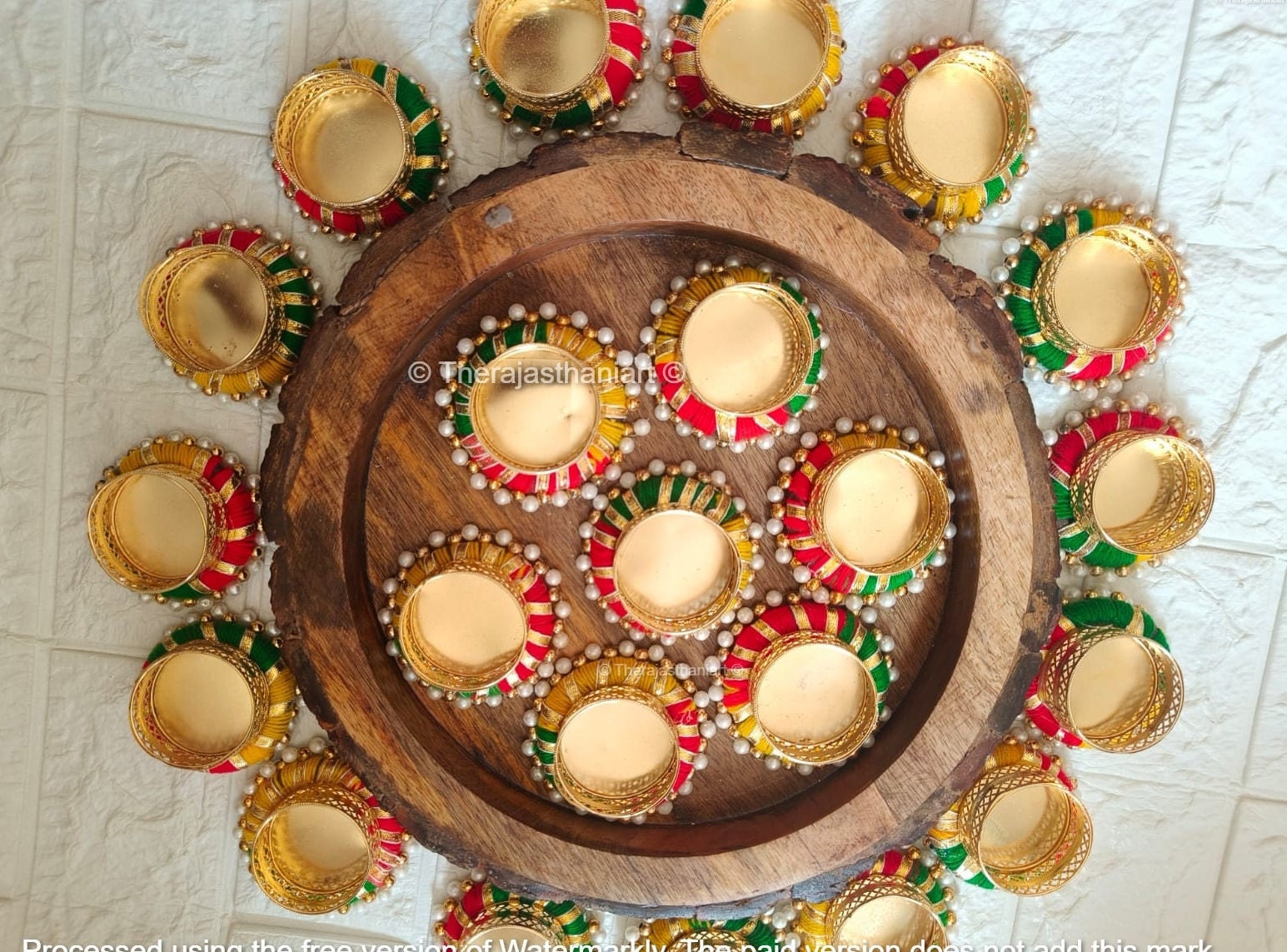 Handcrafted Multi-color Diya Holders | Perfect Diwali Return Gifts &tea ...