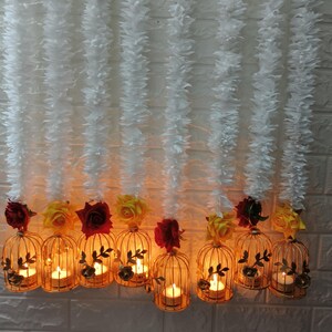 Handmade Jasmine Rose Cage String, Decorative String, Stage Backdrop ...