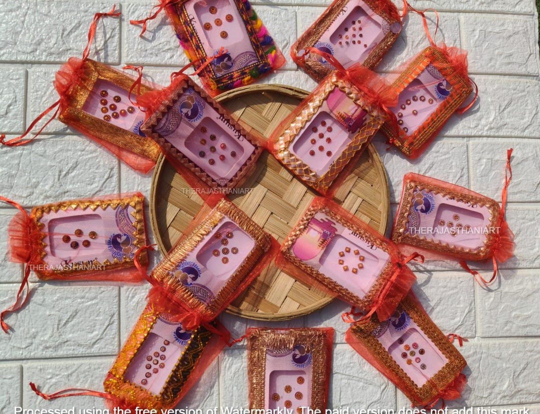 Assorted Bindi With Net Bags Packs for Wedding Favors | Sangeet/ Mehndi ...