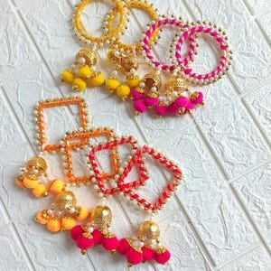 Ethnic Bridal Kaleera Bangles – Indian Wedding Favors for Haldi, Mehndi ...