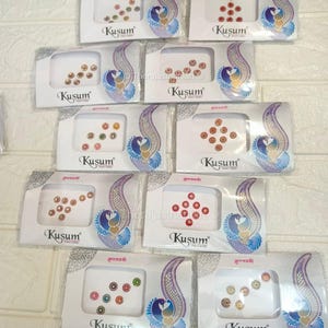 Multicolor Bindi Sticker Pack Round Bindis,face Jewels,assorted Bindis ...