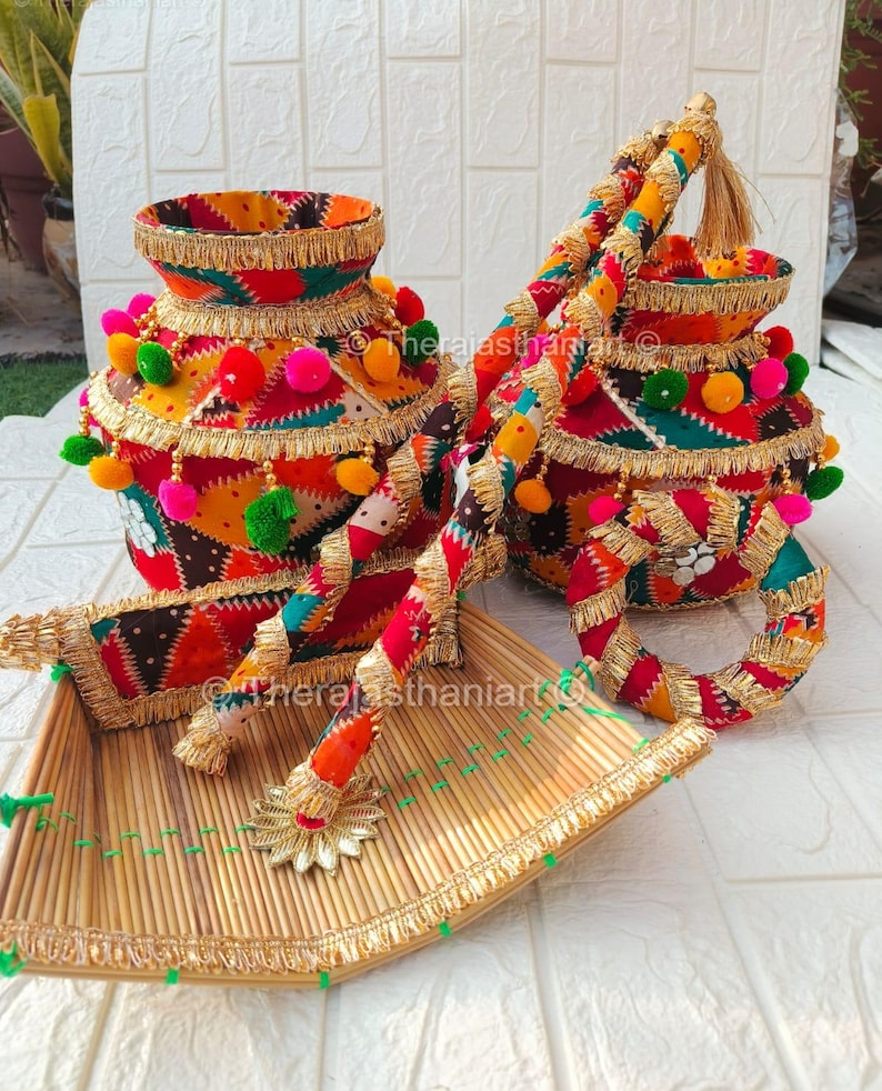 Punjabi Wedding Jaggo Set of 4| Indian Pre-wedding Accessories | Bride ...