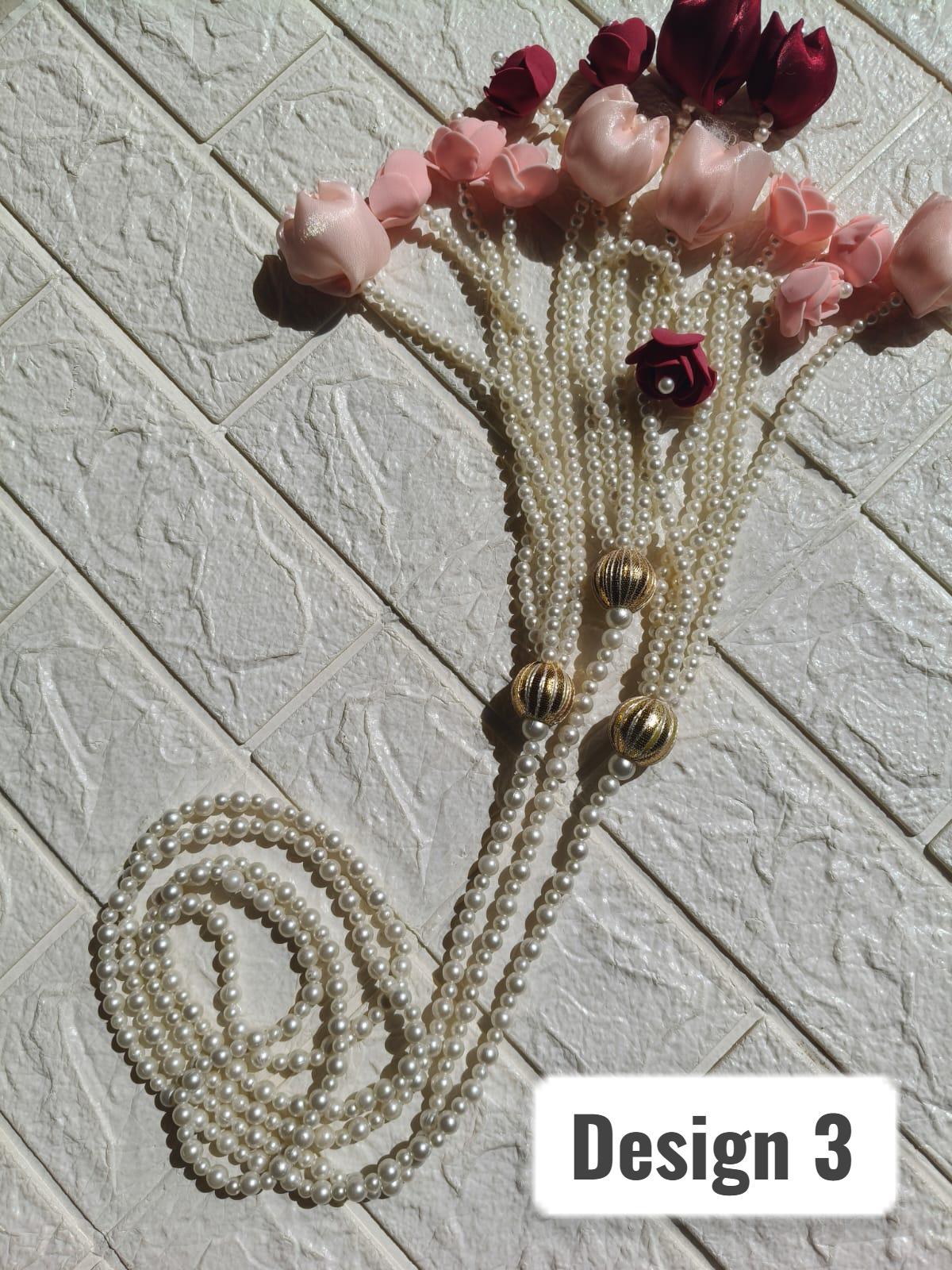 3 Types Pearl Flower Parandi for Women, Punjabi Parandi Jewelry Indian ...