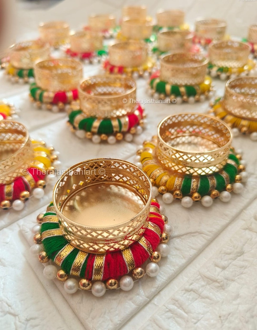 Handcrafted Multi-color Diya Holders | Perfect Diwali Return Gifts &tea ...