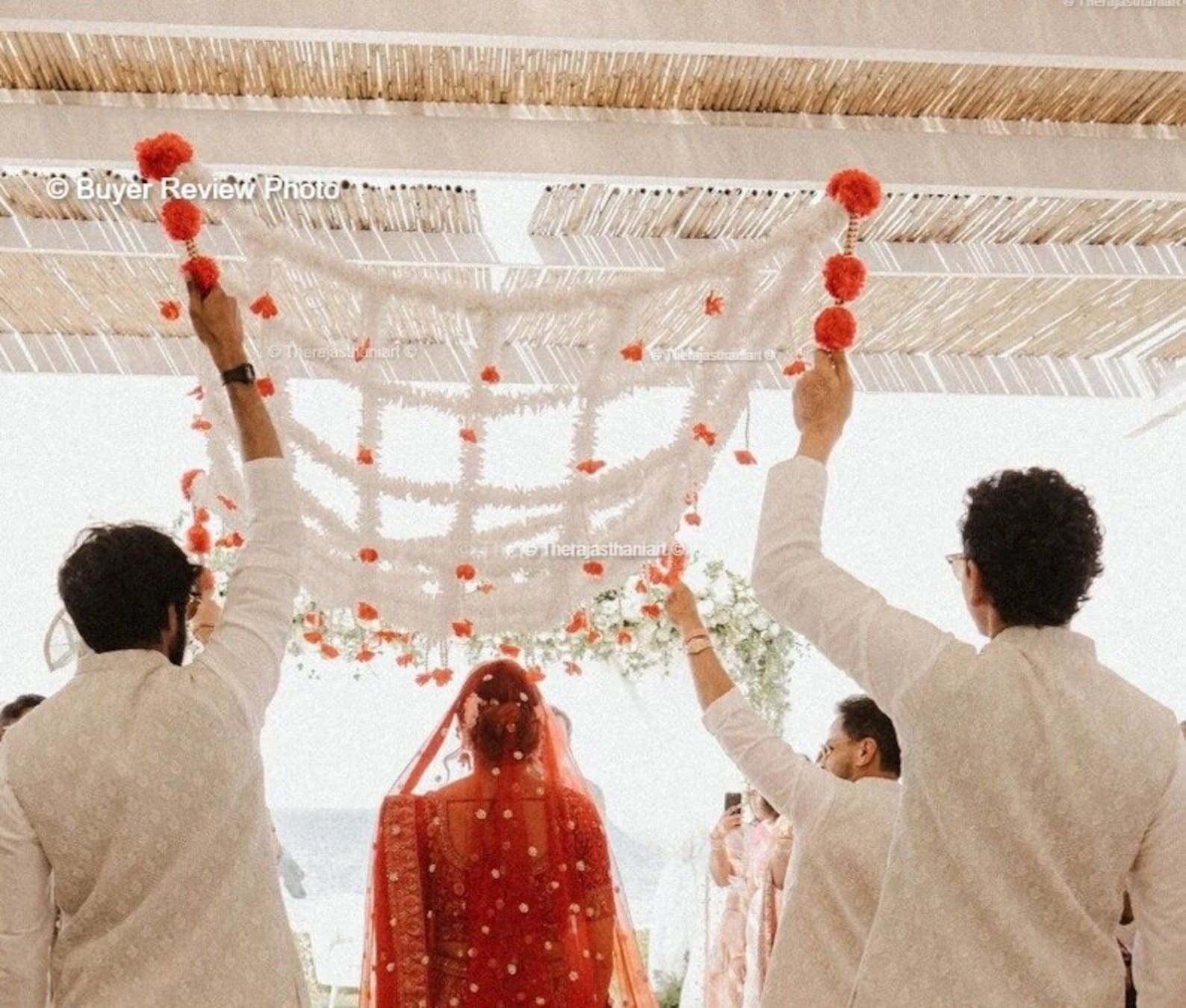 Custom Artificial Flowers Chaadar for Weddings Phoolon Ki Chadar,white ...