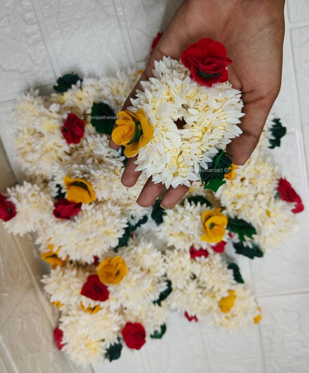 Multi Rose Jasmine Gajra Hair Accessories, Indian Wedding Jewelry ...