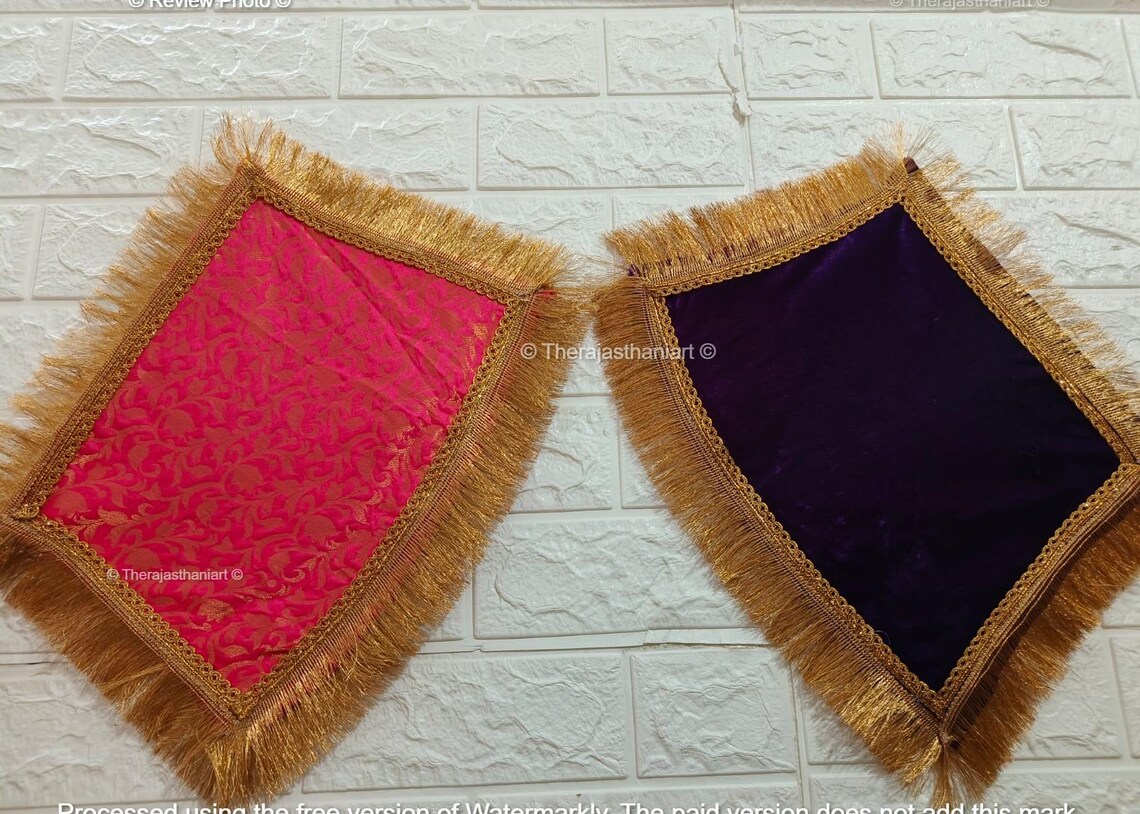 Handmade Velvet Handfan With Wooden Handle Traditional Pakhi/pankhi for ...