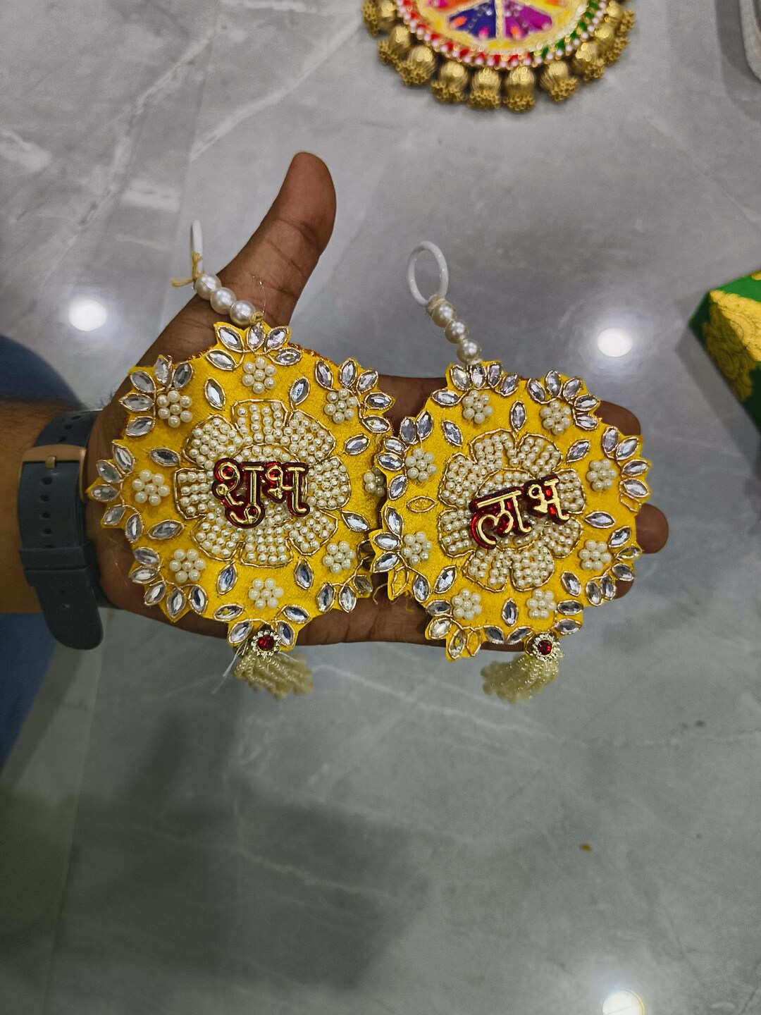 Handcrafted Shubh Labh Toran for Door/wall Diwali - Etsy