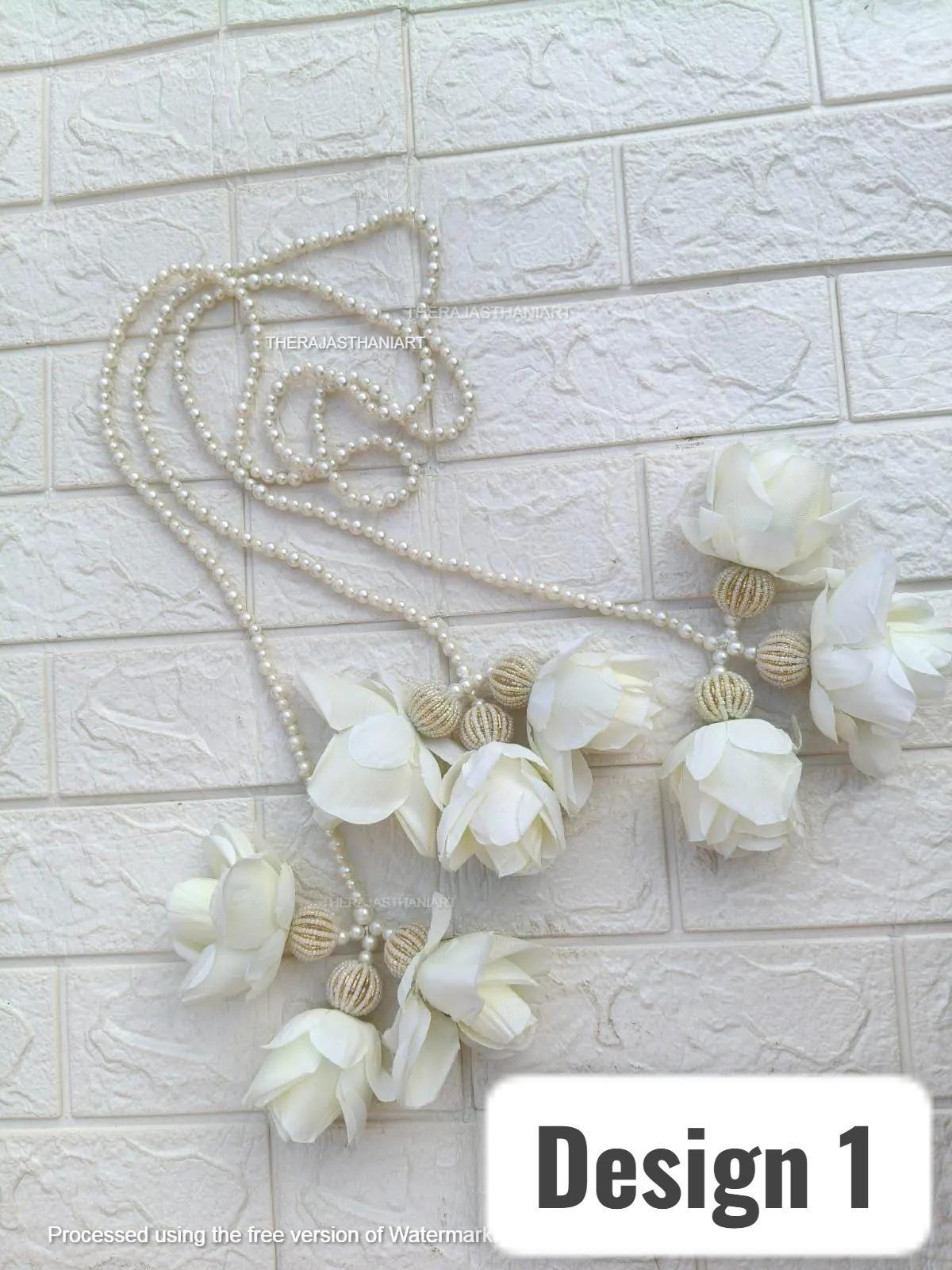 3 Types Pearl Flower Parandi for Women, Punjabi Parandi Jewelry Indian ...