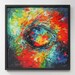 Colorful Abstract Eye Wall Art, Printable Painting, Modern Impasto With ...