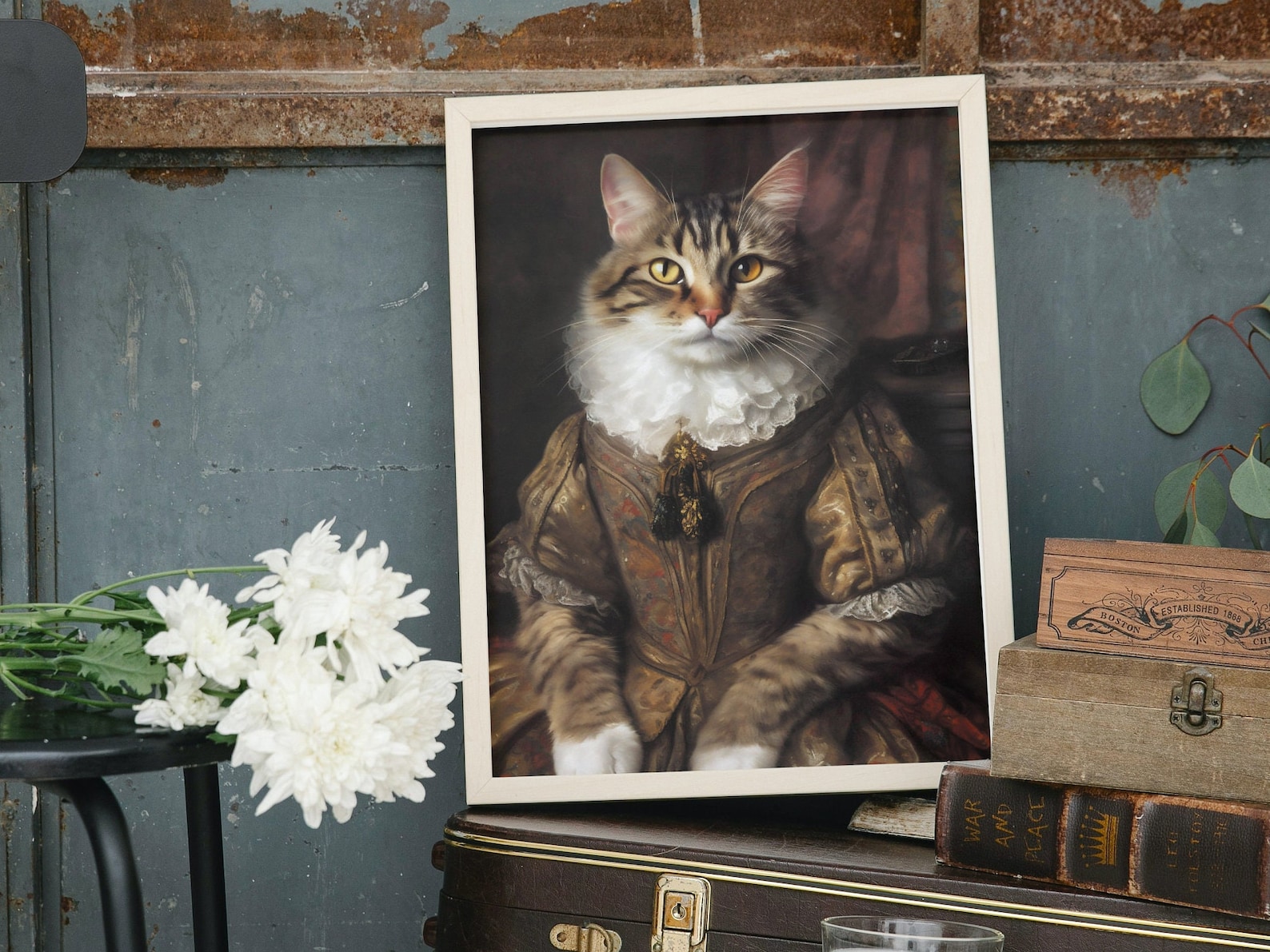 Countess Artemisia Von Meow Renaissance Cat With Dress and Ruffled ...