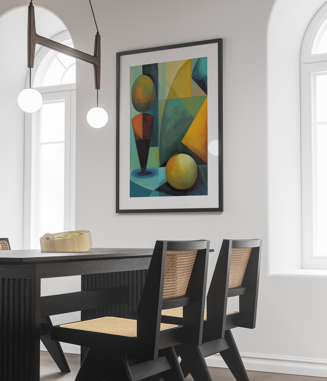 Modern Abstract Shapes Print, Simple Shapes #1, Contemporary Art ...