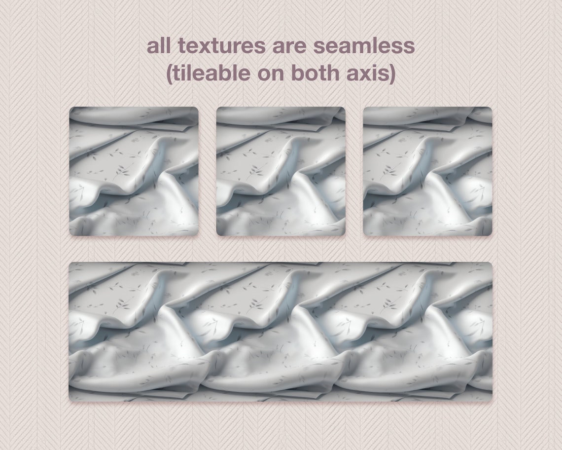 Elegant Fold Textures (seamless) | Satin, Knitted, 3D Waves, Photoshop ...