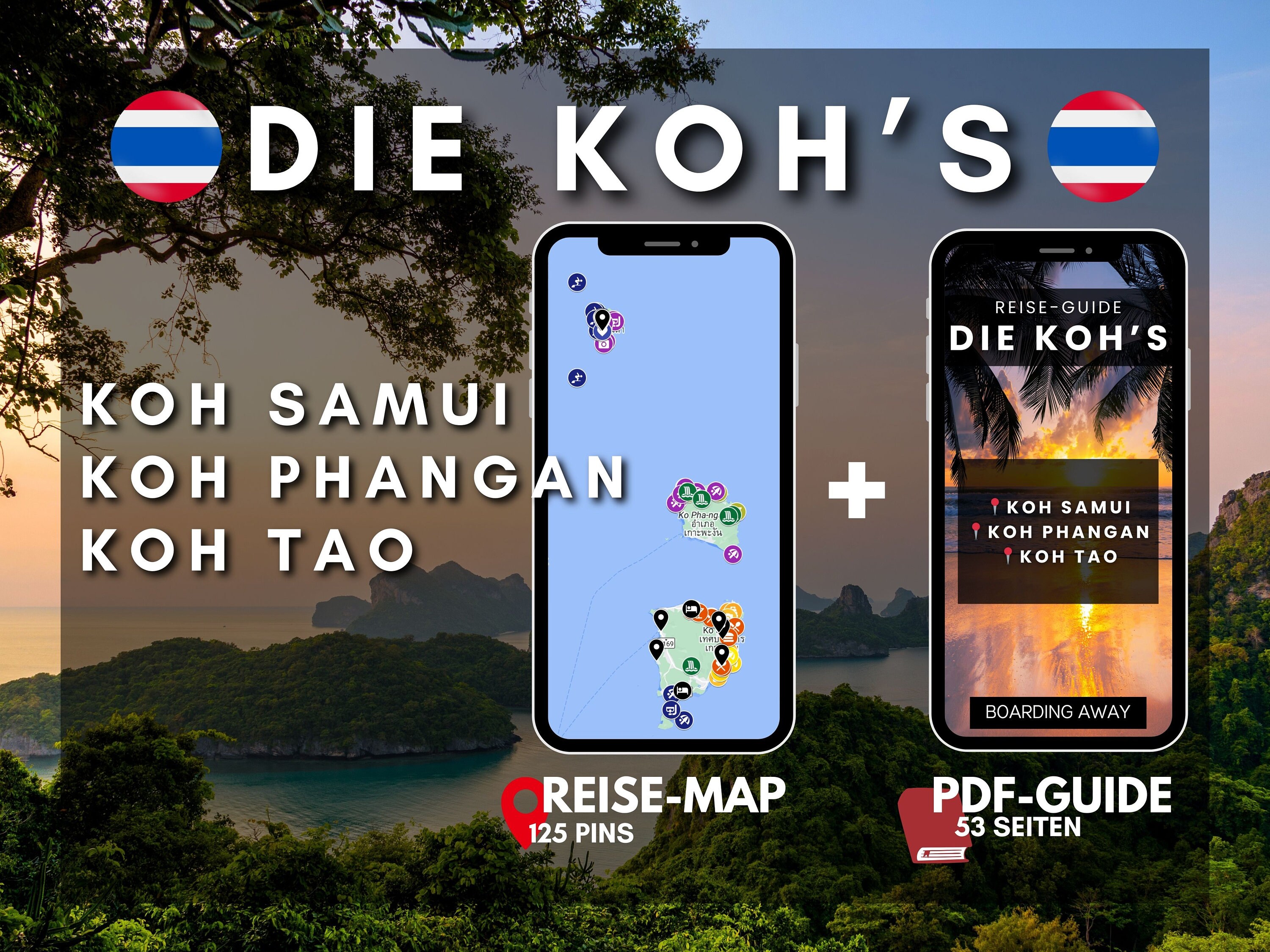 THAILAND TRAVEL GUIDE - Travel Map >400 Pins, 220 Pages Travel Guide ...