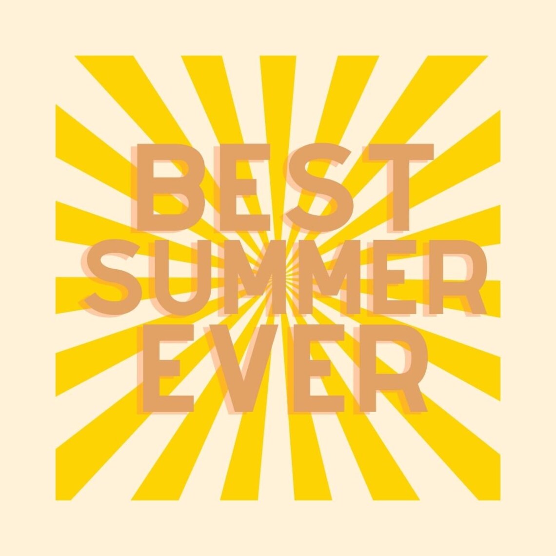 2 Best Summer Ever Print - Etsy