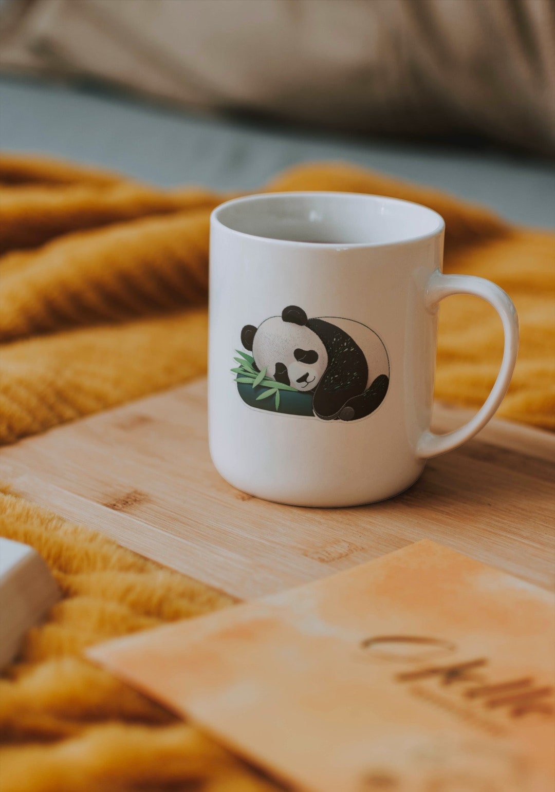 Sleeping Panda Printable Sticker - Etsy