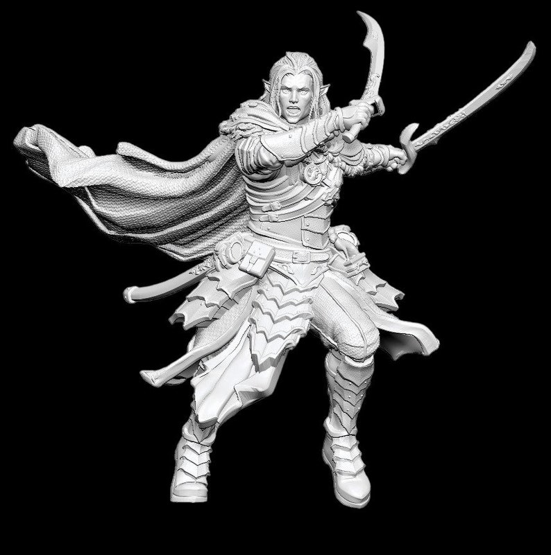 Elf / Drow Ranger 3d Printed Model by 3dartguy - Etsy