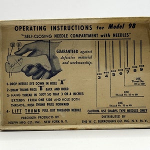 Vintage Thread-a-matic "gem" Needle Threader - Etsy