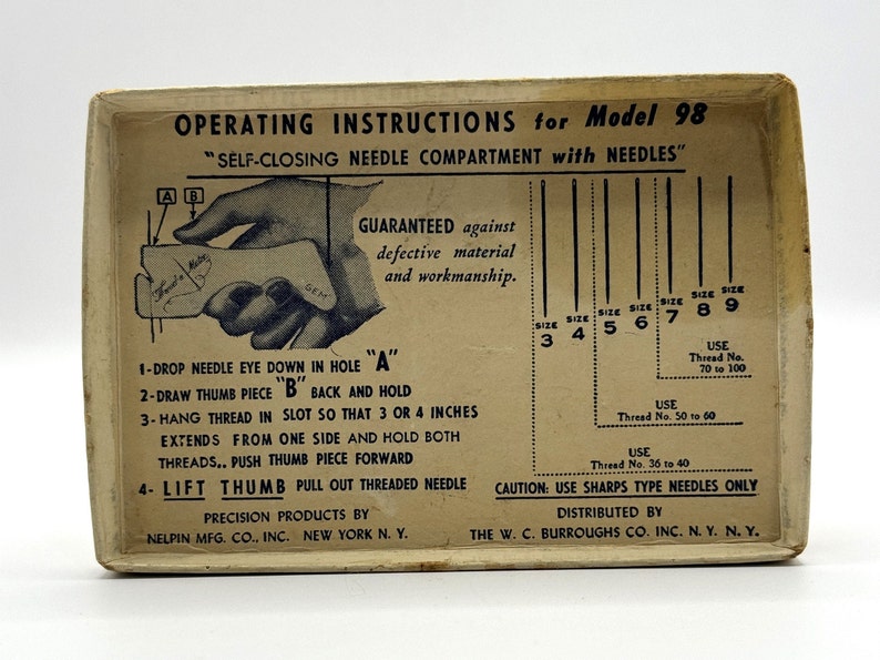 Vintage Thread-a-matic "gem" Needle Threader - Etsy