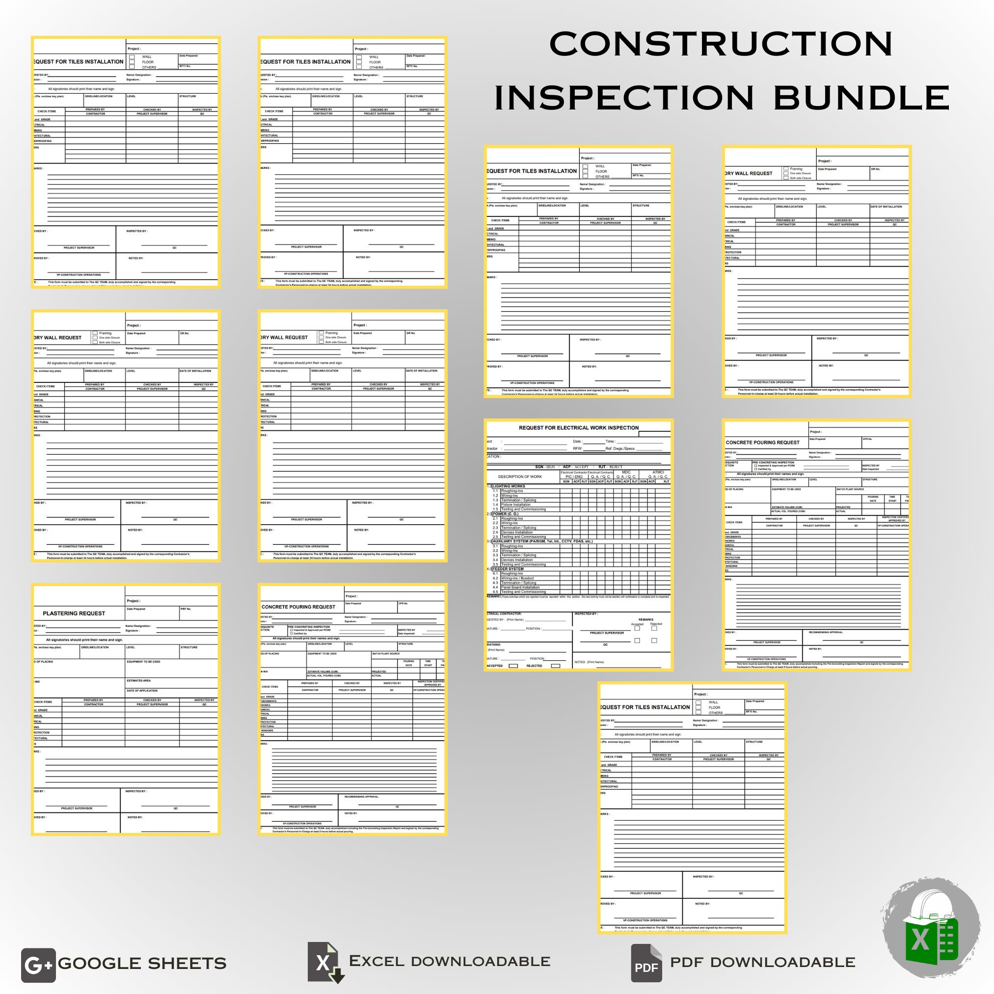Construction Inspection Checklist - Etsy