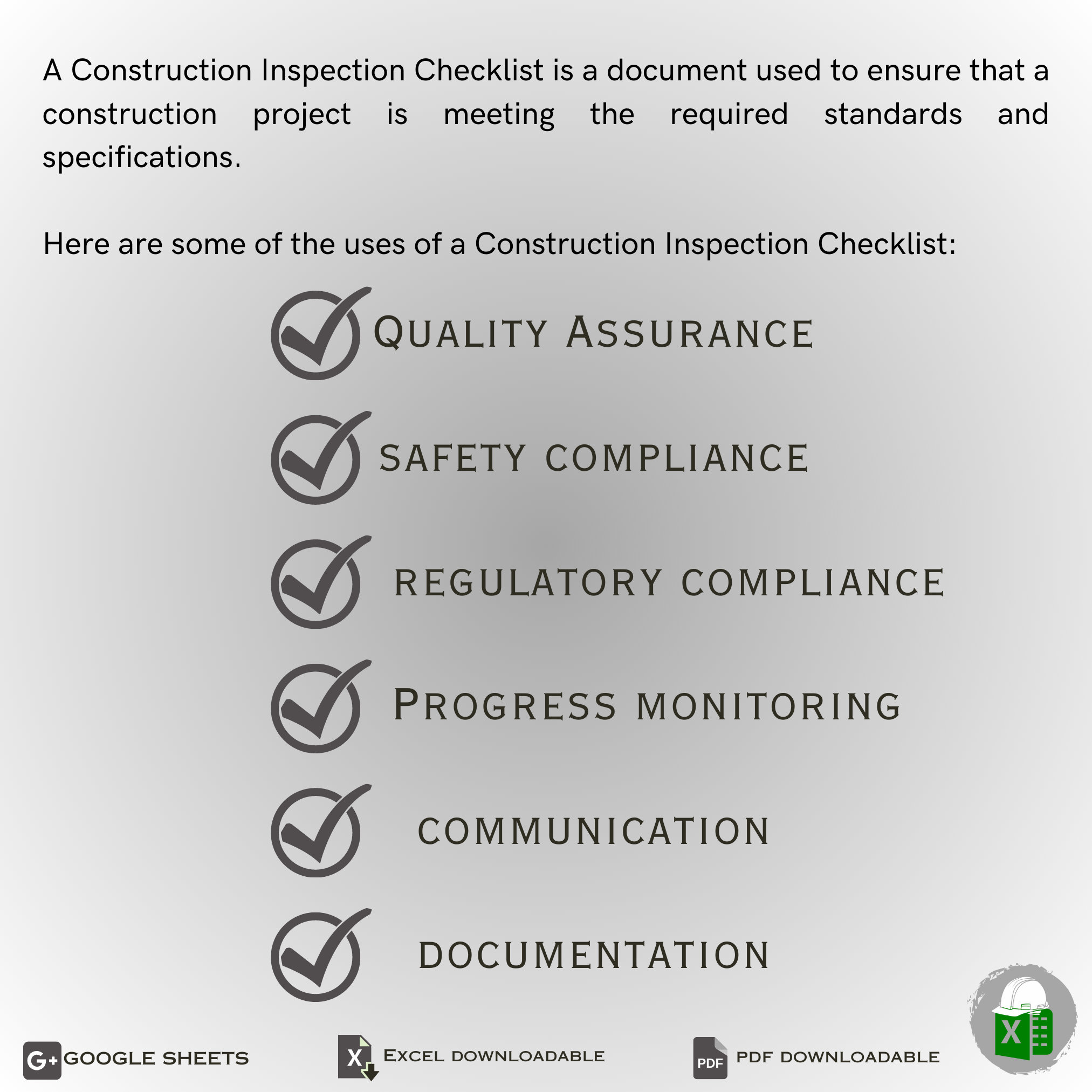 Construction Inspection Checklist - Etsy